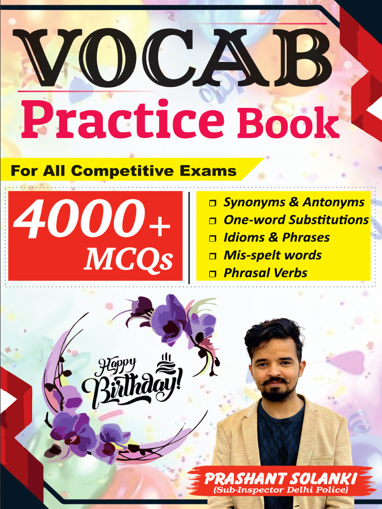 Vocab Practice Book by Prashant Solanki Sir | PDF | Linguistics | Semantics