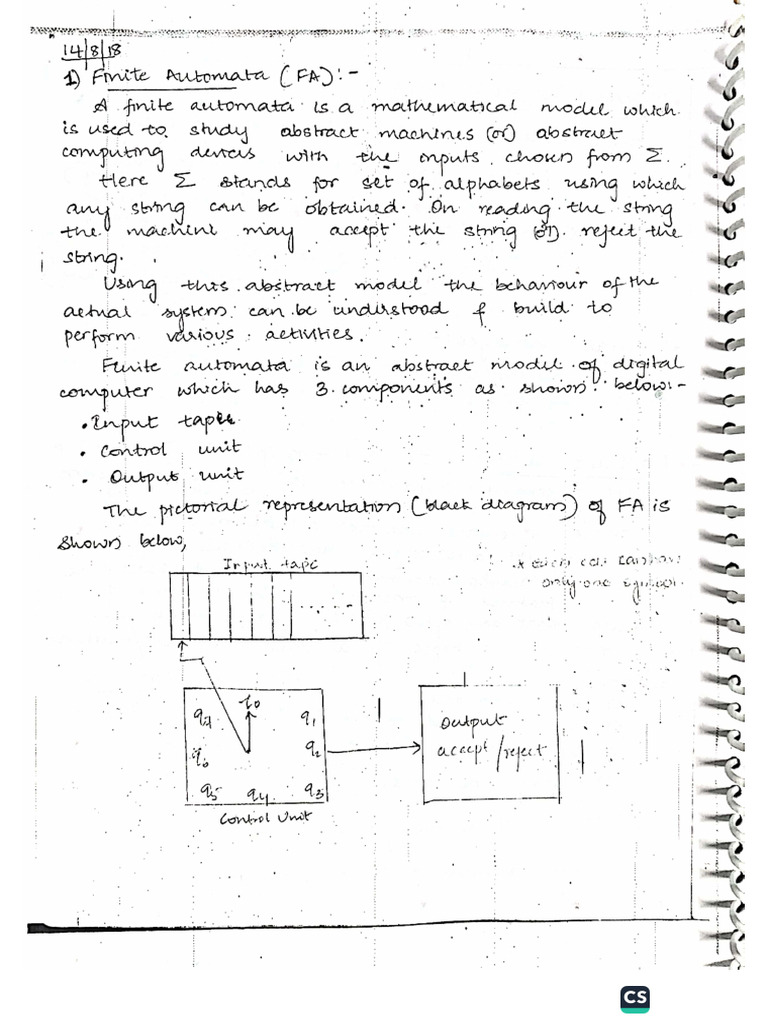Finite Automata | PDF