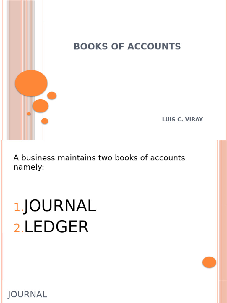 009 Books of Accounts | PDF | Debits And Credits | Business Economics