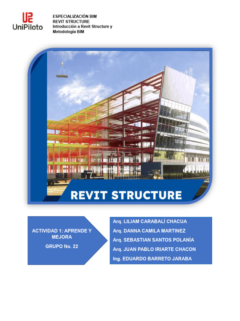 Actividad 1 - Aprende y Mejora Revit Structure - Grupo 22 | PDF ...