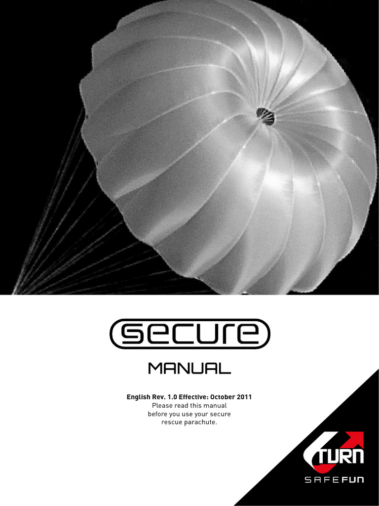 U-Turn SECURE 3 Parachute Manual | PDF | Parachute | Aviation
