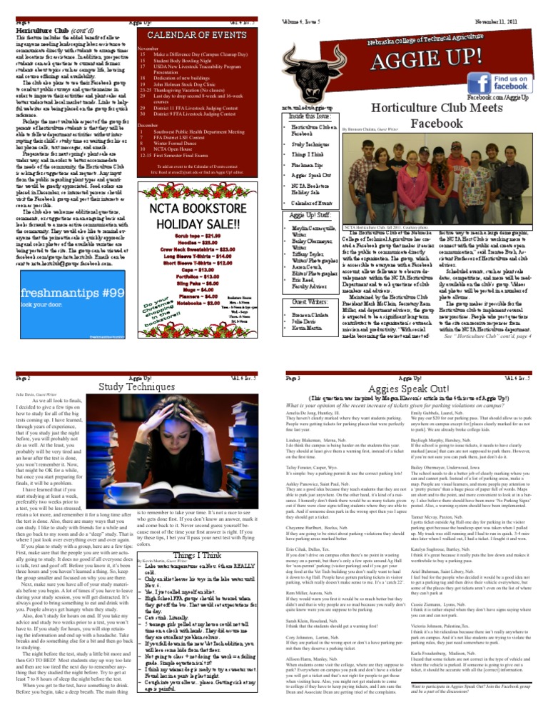 Aggie Up! Vol. 4 Iss. 5 | PDF | Facebook