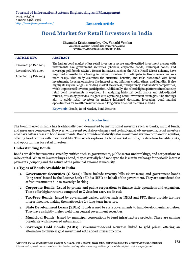 Retail Bond Investment in India Explained | PDF | Bonds (Finance ...