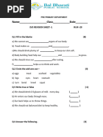CBSE Class 2 EVS Practice Worksheets (30) - Myself, Body Parts | PDF