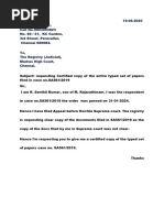 Application For Certified Copies at Court | PDF