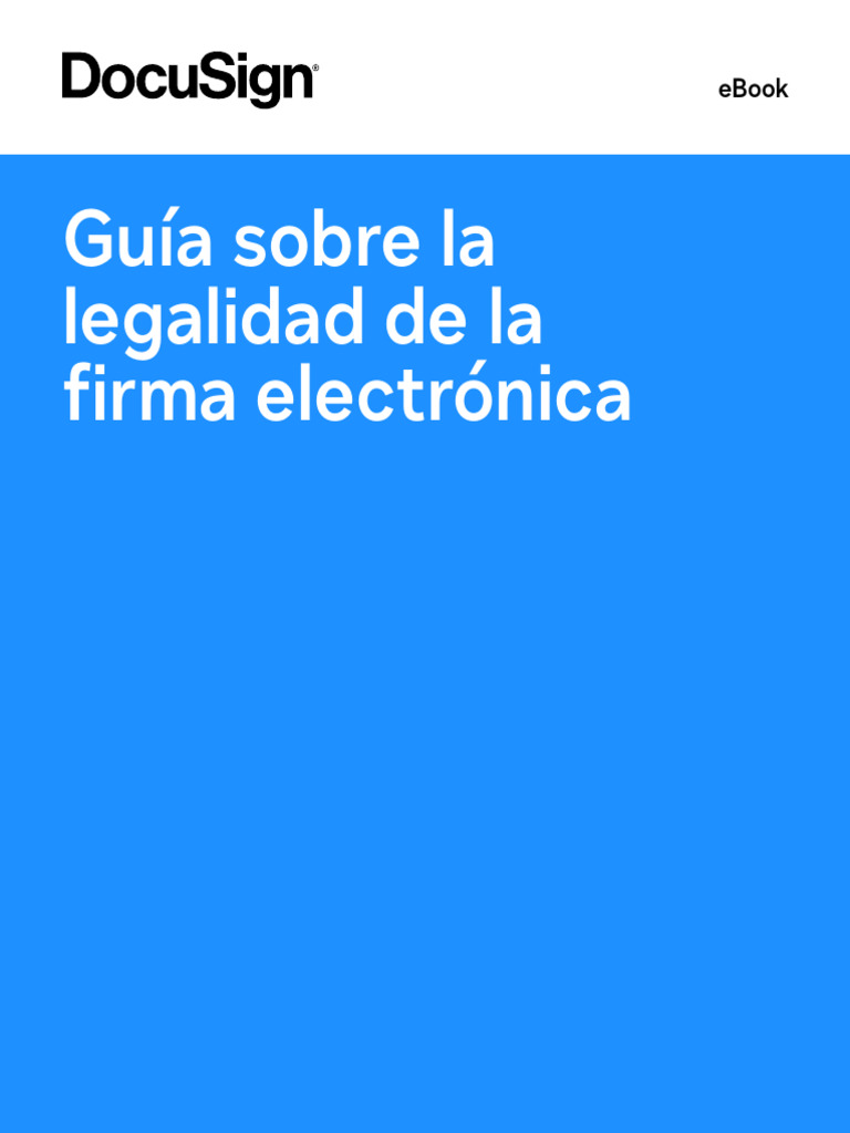 Guia Sobre La Legalidad de La Firma Electronica | PDF