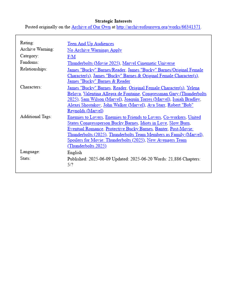 Strategic Interests | PDF