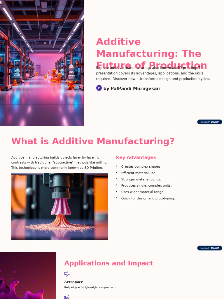 Additive Manufacturing The Future of Production | PDF | 3 D Printing