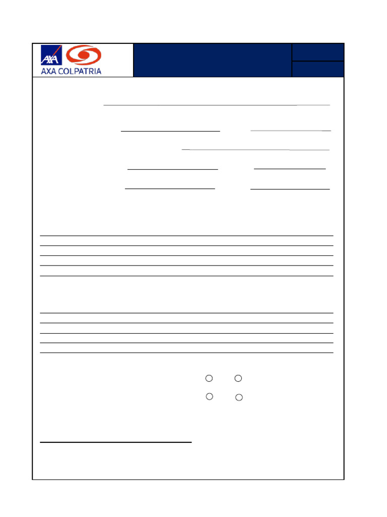Formato Reporte Siniestros Axa Colpatria | PDF