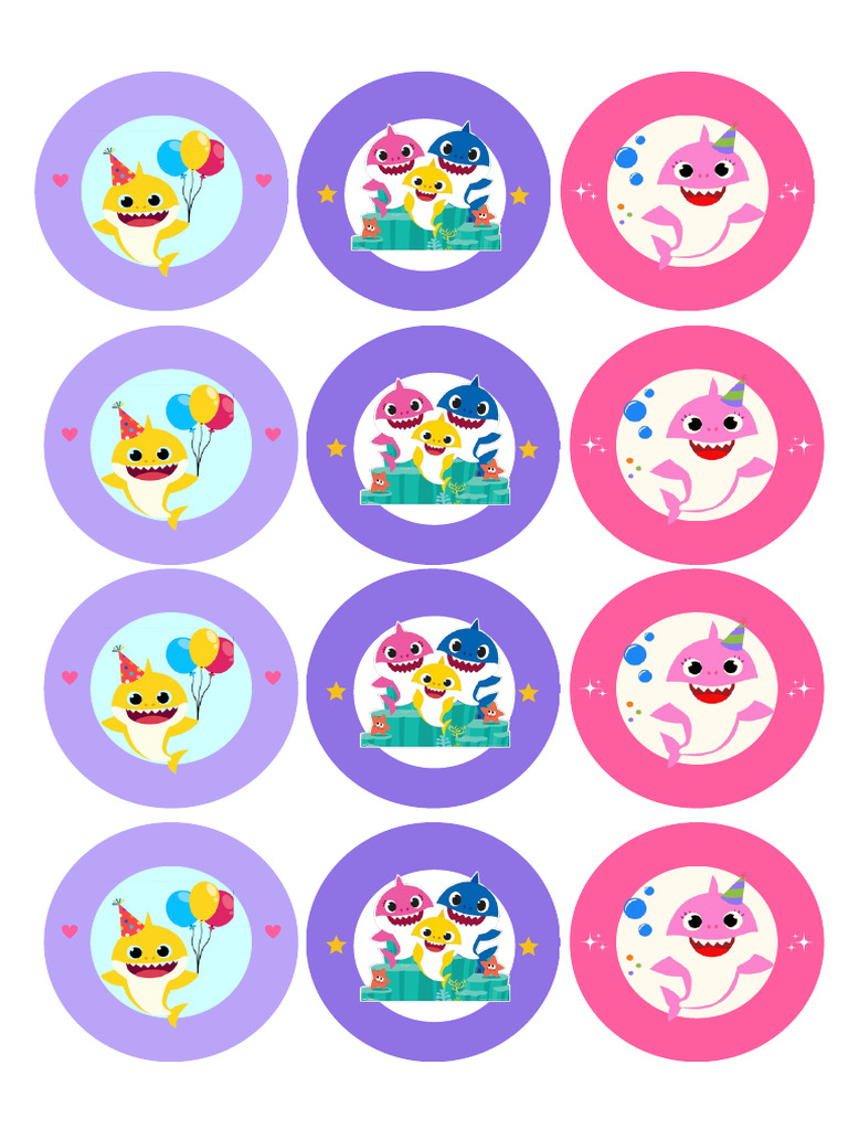 Stickers Baby Shark | PDF