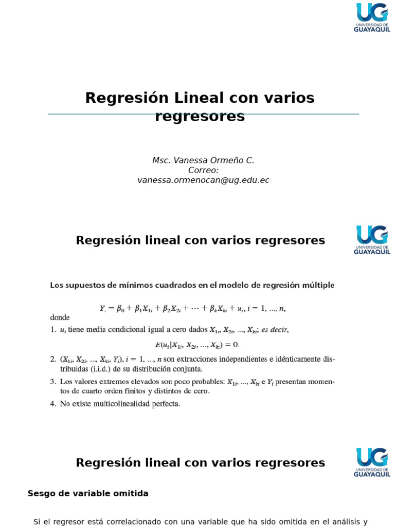 Regresión Multiple-Inferencias | PDF | Análisis de regresión | Regresión lineal
