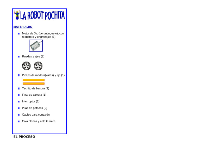 Triptico (La Robot Pochita) | PDF