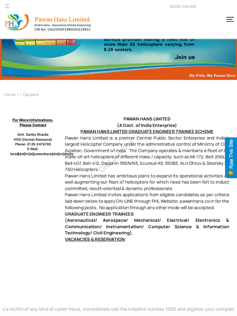 Pawan Hans - National Helicopter Carrier India | PDF