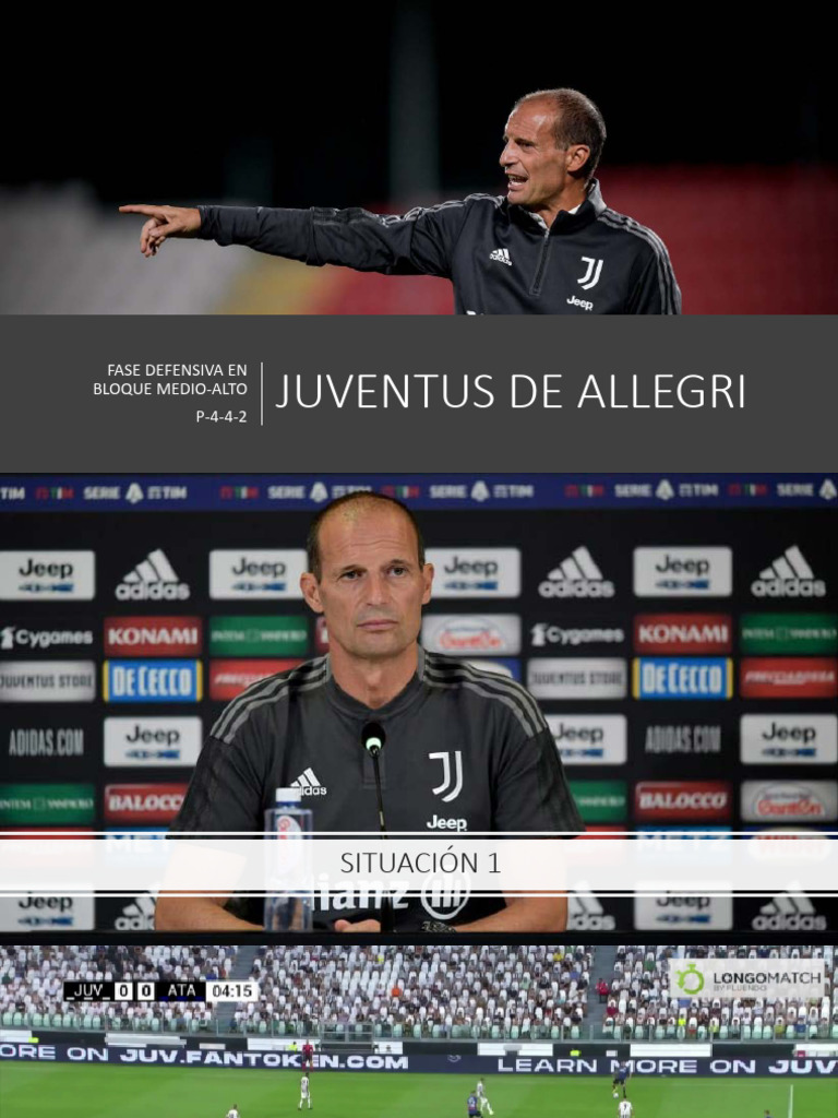Juve Allegri Bloque Medio Alto 442 PDF | PDF