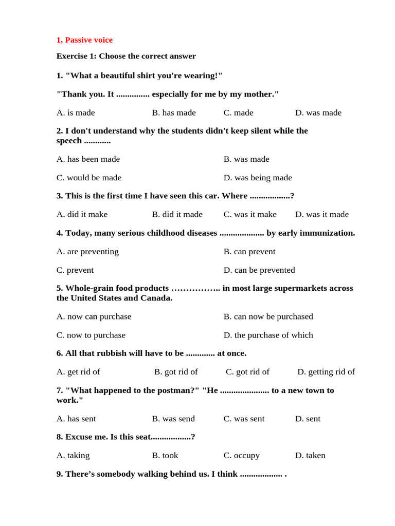 Passive Voice, Relative Clause | PDF | Vietnam | Vietnamese People