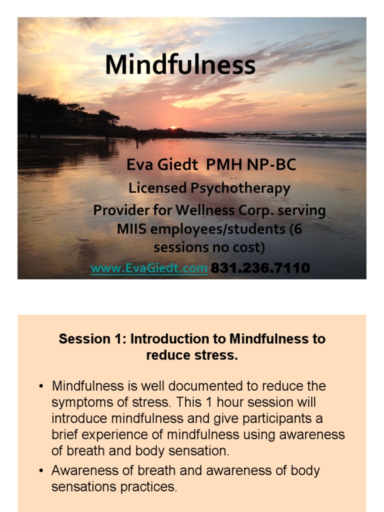 Mindfulness Based Stress Reduction Overview | PDF | Mindfulness | Awareness