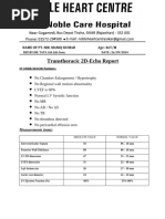 2D Echo Report Format | PDF | Heart Valve | Ventricle (Heart)