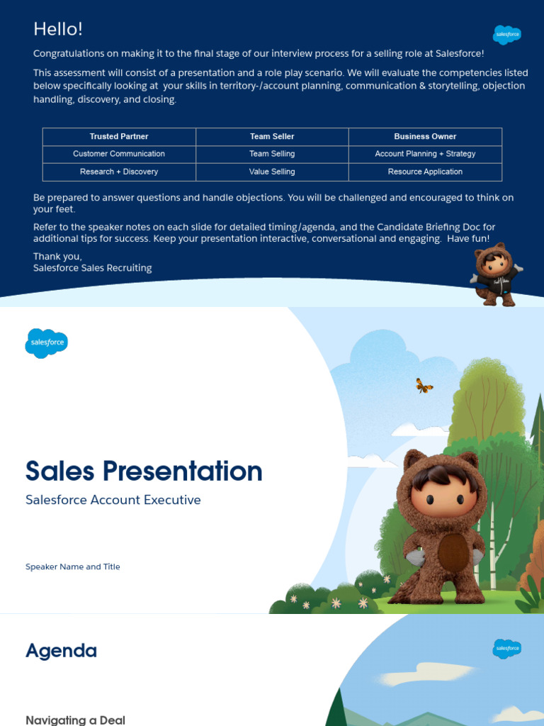 Salesforce - Final Interview - Candidate Template | PDF | Sales | Business