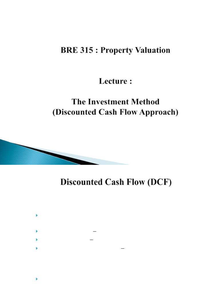 L Discounted Cash Flow DCF Method Student PDF | PDF | Discounted Cash Flow | Net Present Value