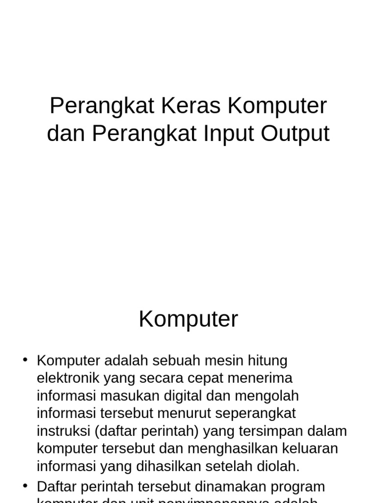 Mengenal Perangkat Keras | PDF