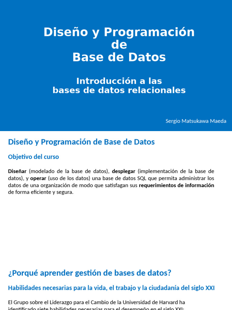 Introducción A Las BD - Introducción Al Modelado de BD | PDF | Bases de datos | Datos