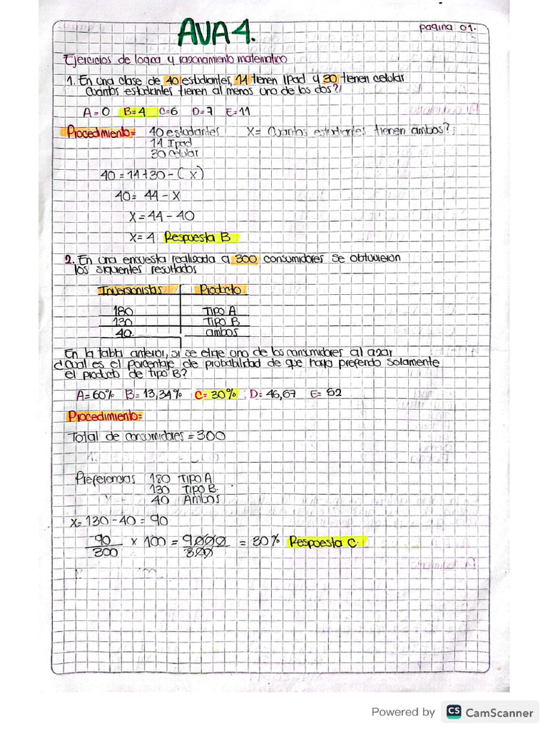 Racionamiento Matemático Act1 | PDF