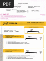 ITP TOEFL Score Calculation Guide | PDF | Test Of English As A Foreign ...