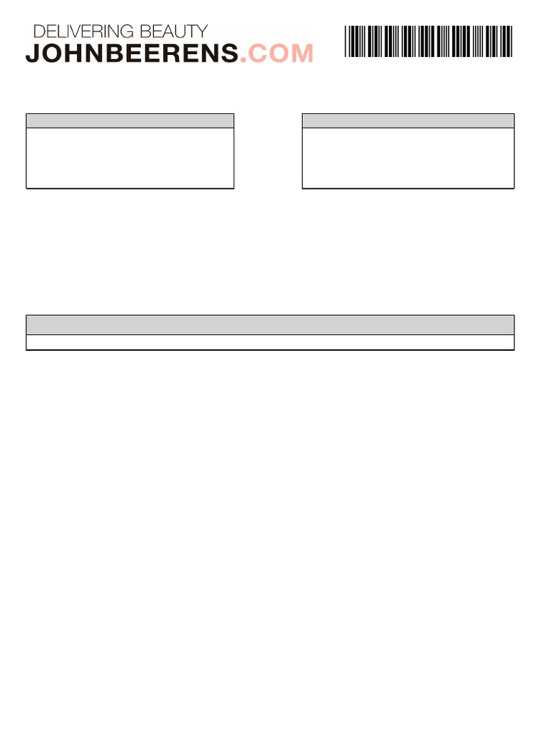 Pakbon: Afleveradres Factuuradres Bismah Ali Bismah Ali | PDF