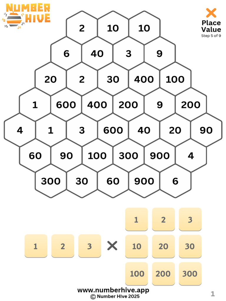 Front Place Value 5 1 Board | PDF