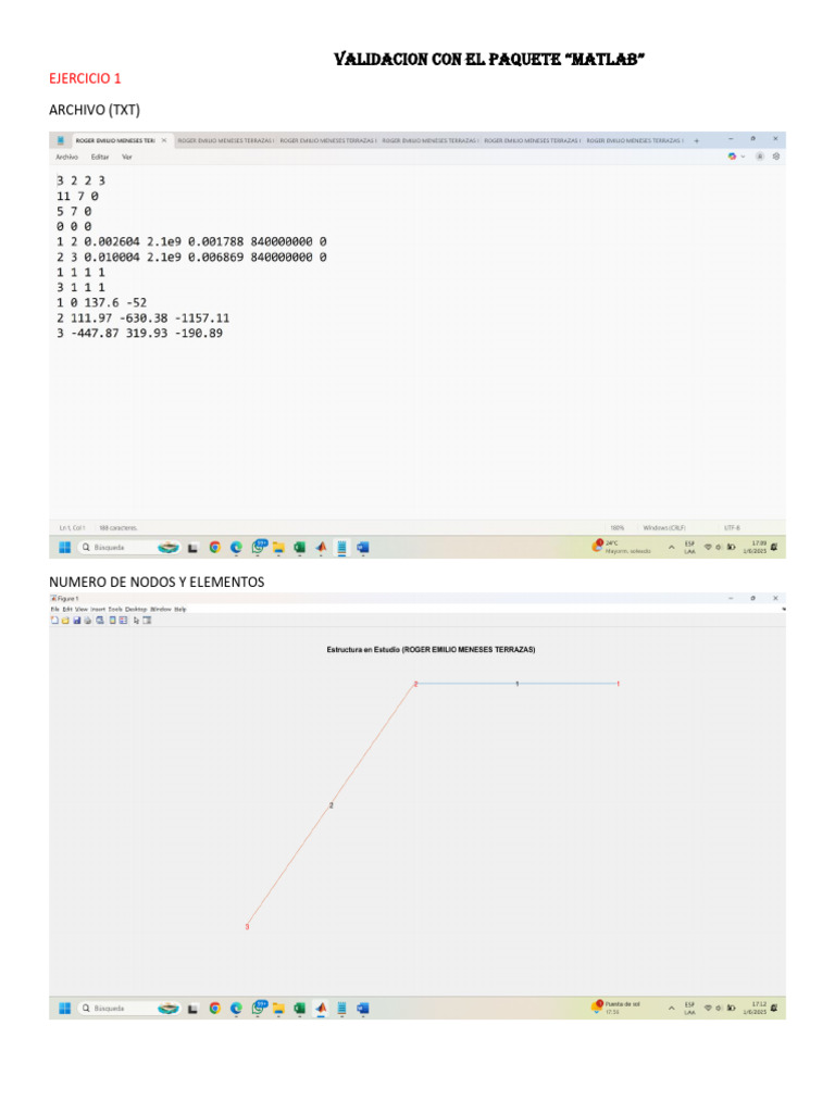 Roger Emilio Meneses Terrazas Capturas Matlab | PDF