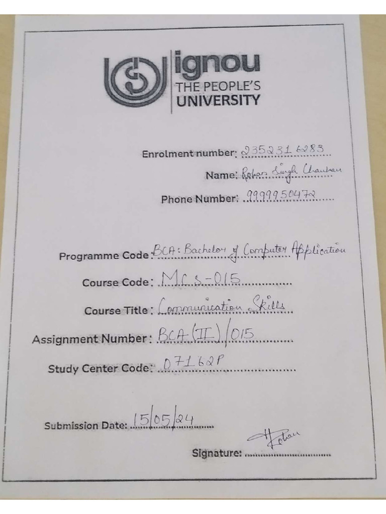 MCS-015 Compressed | PDF