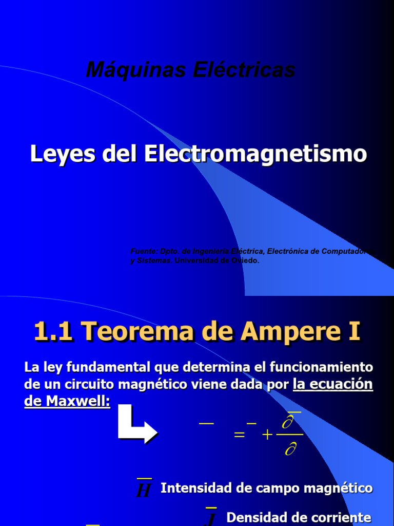 05 Tema1 Electromagnetismo | PDF | Campo magnético | Corriente eléctrica