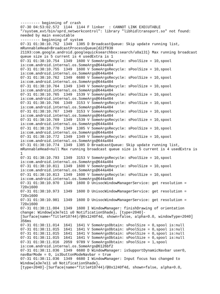 Standby Android Log 2024 0731 024806 | PDF | Utility Software | Computer Architecture