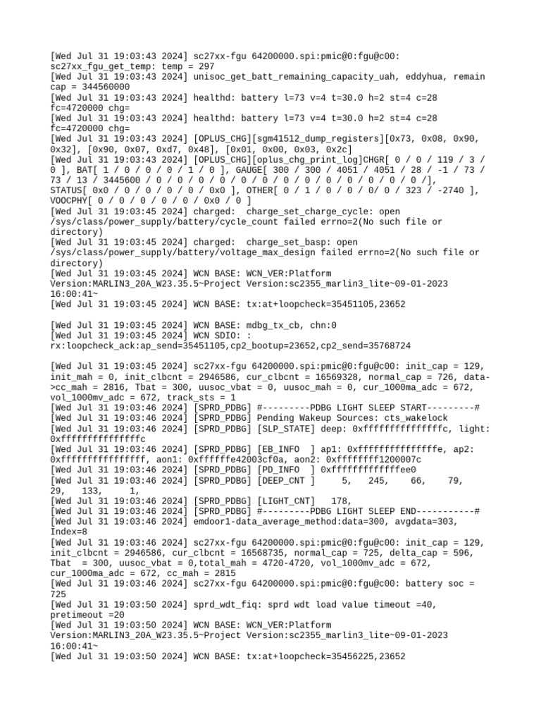 Standby Kernel Log 2024 0731 195735 | PDF