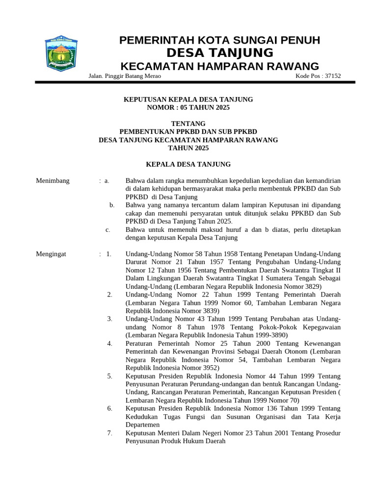 SK PPKBD | PDF