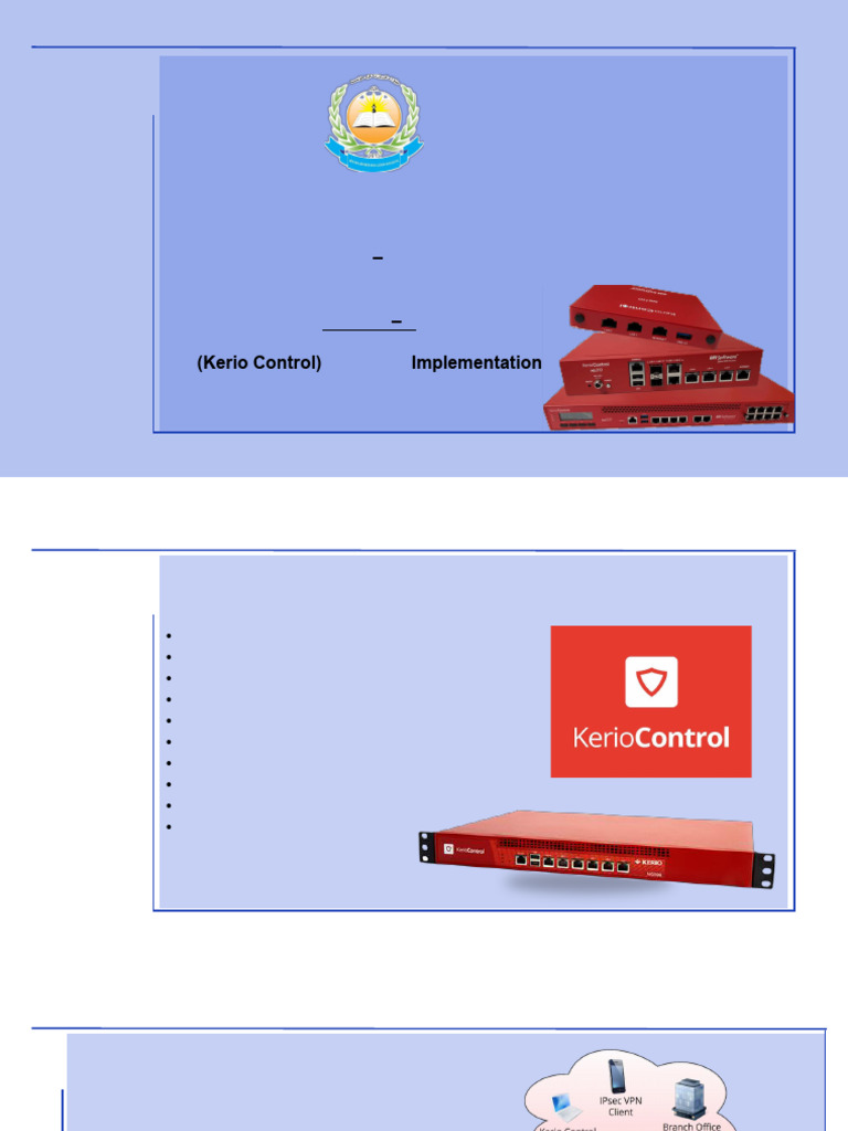 Lecture 3 - Network Security 2 (Kerio Control and Firewall Related Terms) | PDF | Ip Address ...