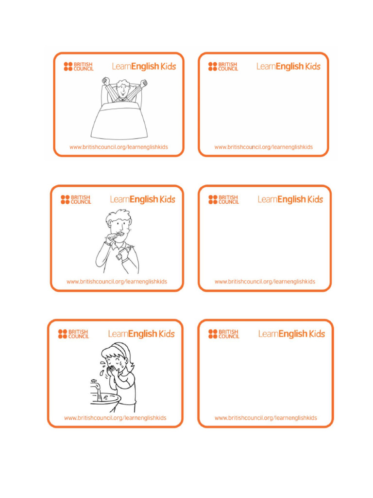 Daily Routines Flashcards | PDF