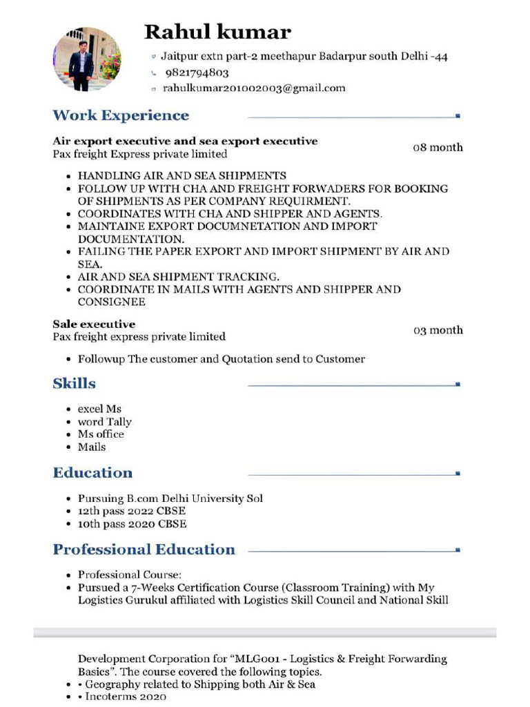 Resume 1 | PDF