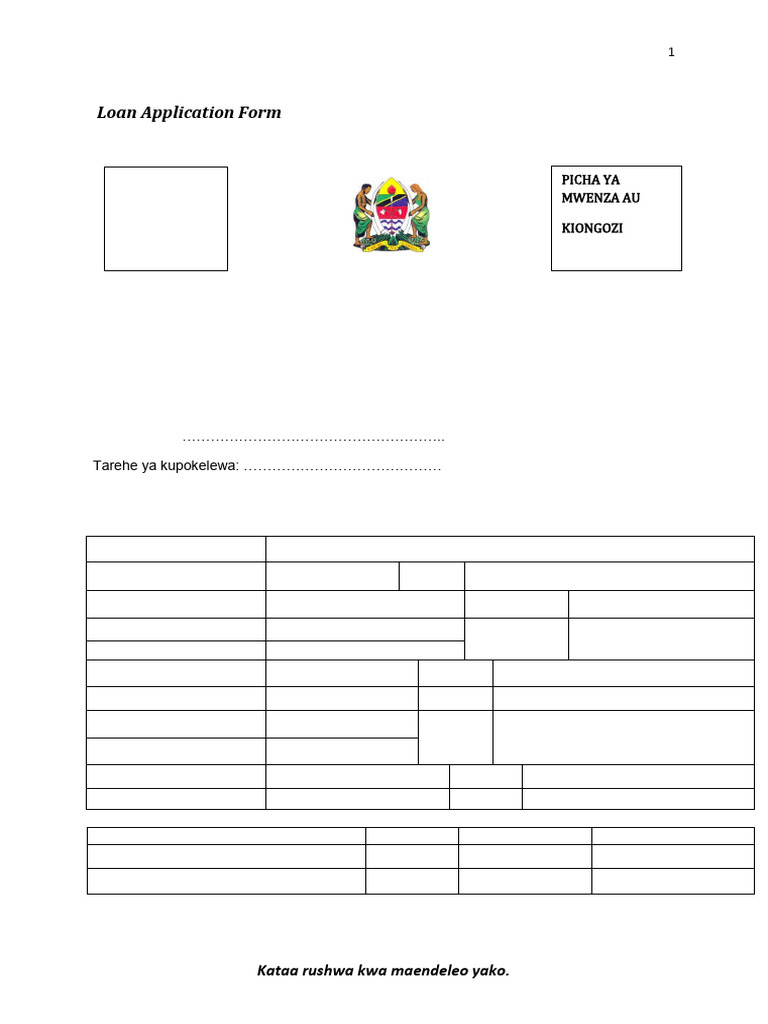 Sw1635231290-Agitf Loan Application Form - New PDF | PDF