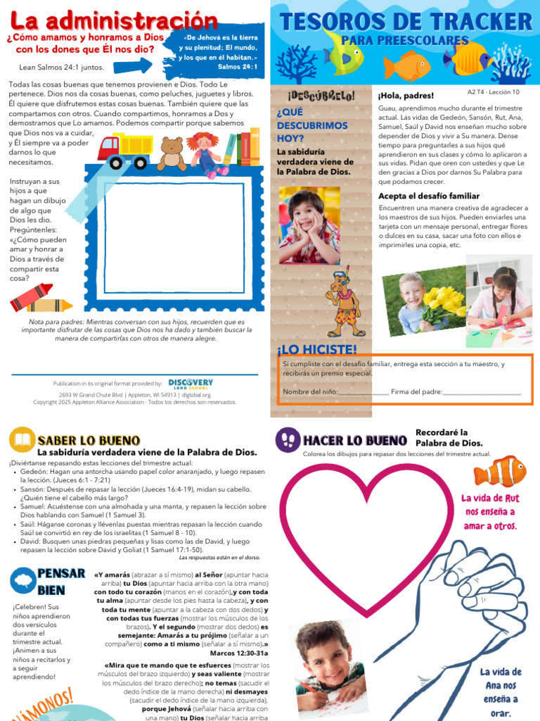 A2 T4 L10 - TT Preescolares 2025-Compressed | PDF | David | Contenido bíblico