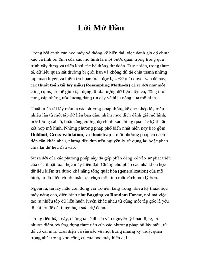 Resampling Methods | PDF