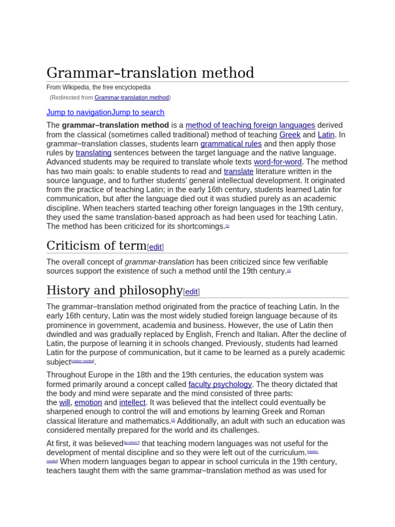 LTM Grammar Translation Method | PDF | Learning | Human Communication