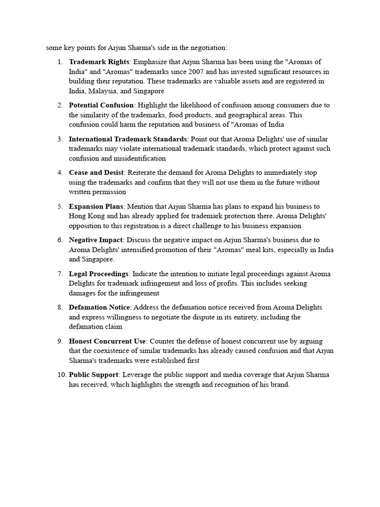 Some Key Points For Arjun Sharma | PDF