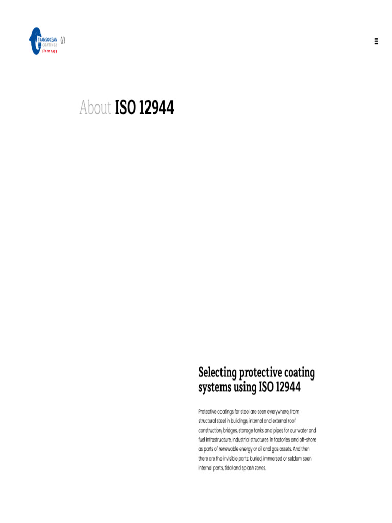 ISO 12944 - Transocean Coatings | PDF
