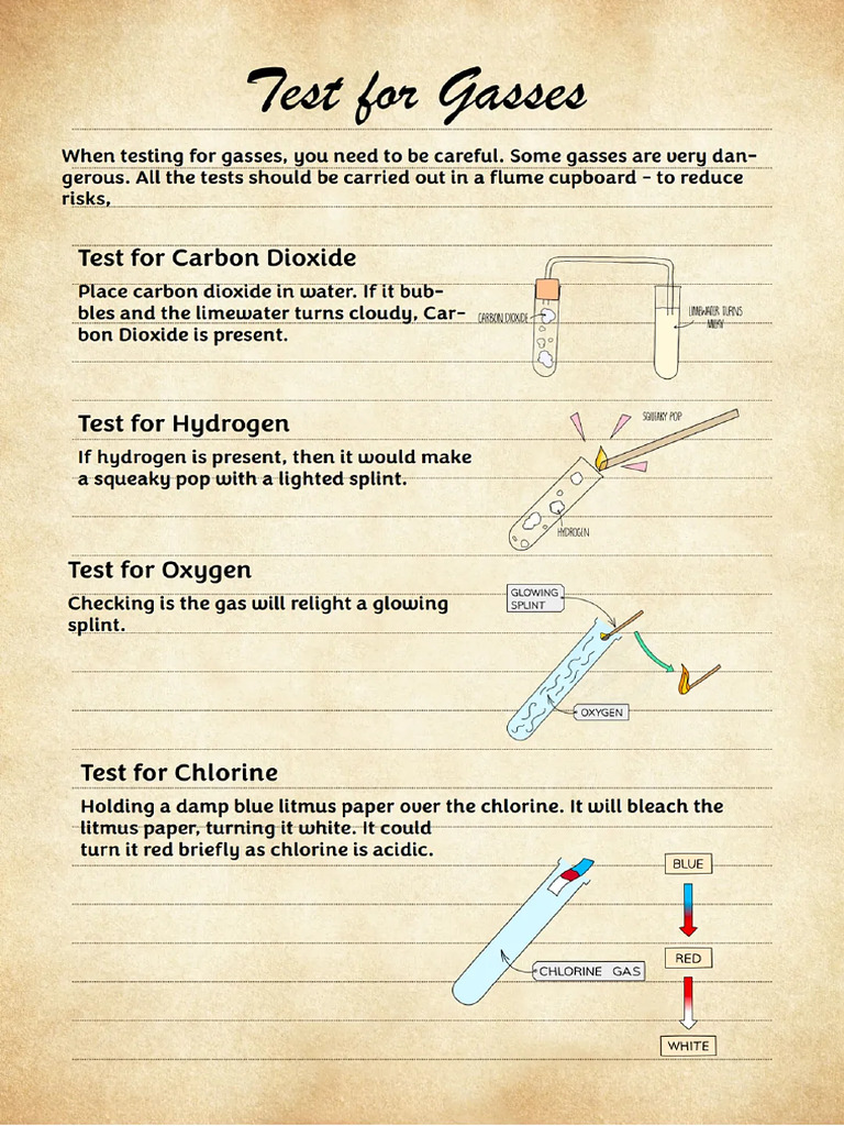 Test For Gasses | PDF