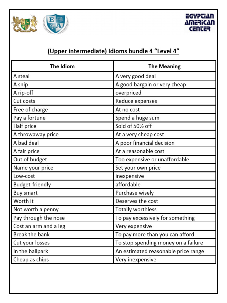 Upper Intermediate Idioms Bundle 4 L4 | PDF | Electric Car | Car