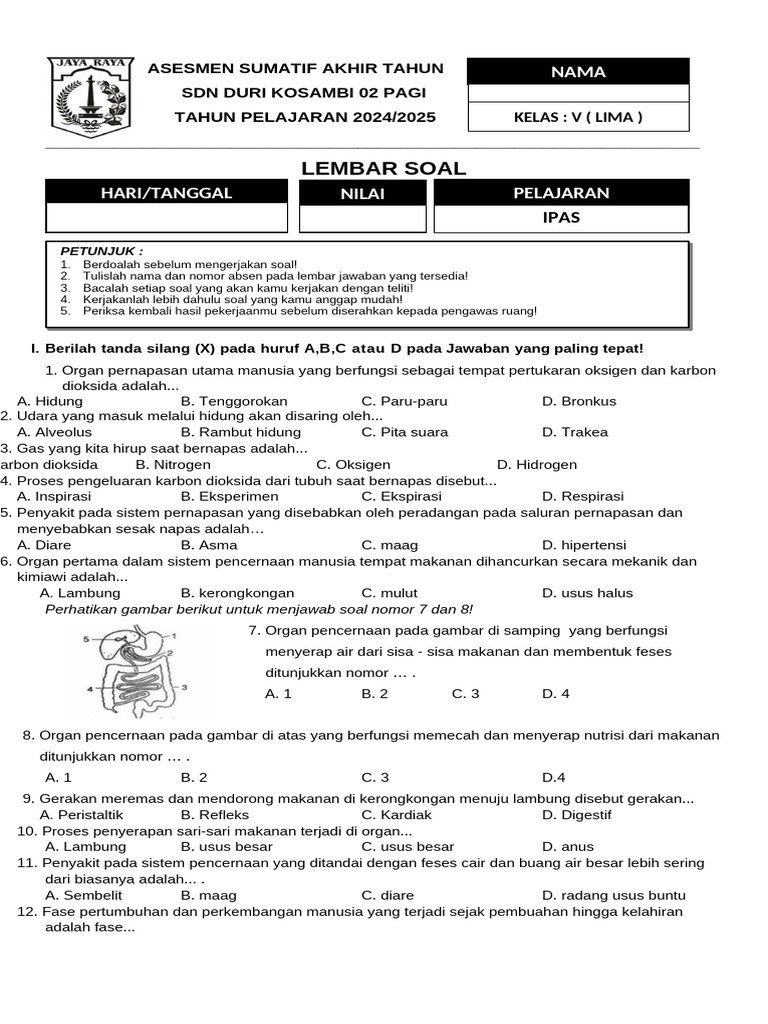 ASAT IPAS Kelas 5 SMT 2 | PDF