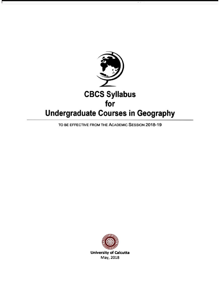 UG Sem-6 Syllabus Distribution | PDF | Natural Disasters | Geography