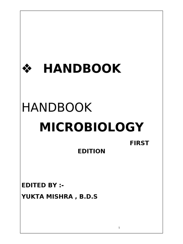 Microbes Unveiled A Student's Handbook | PDF | Bacteria | Biofilm