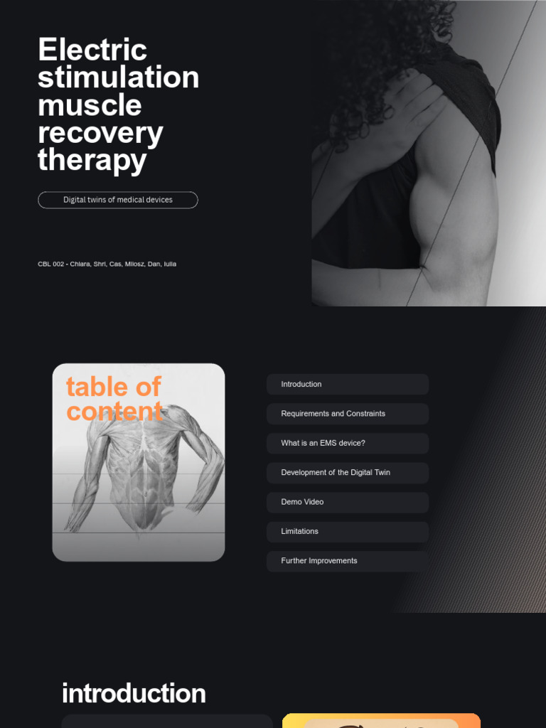 Digital Twin for EMS Muscle Recovery | PDF | Electromyography